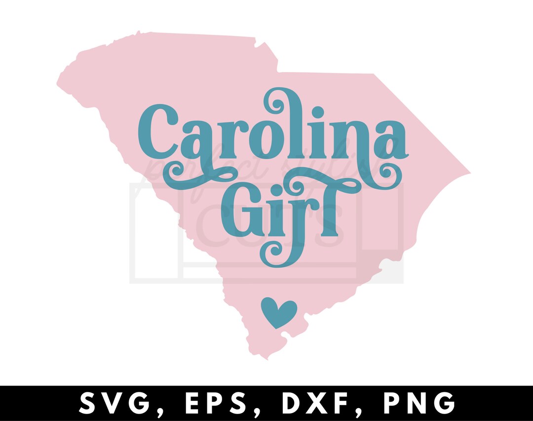 South Carolina Girl SVG File for Cricut, Carolina Girl Decal, Carolina ...