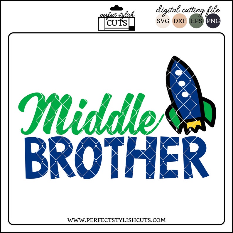 Middle Brother SVG, DXF, EPS, Png Files for Cutting Machines Cameo or ...
