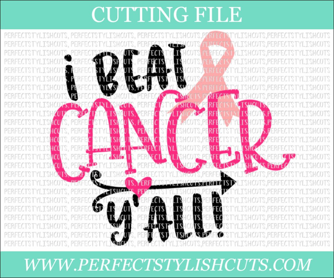 I Beat Cancer Y'all Svg - Breast Cancer SVG, DXF, EPS, Png, Cancer ...