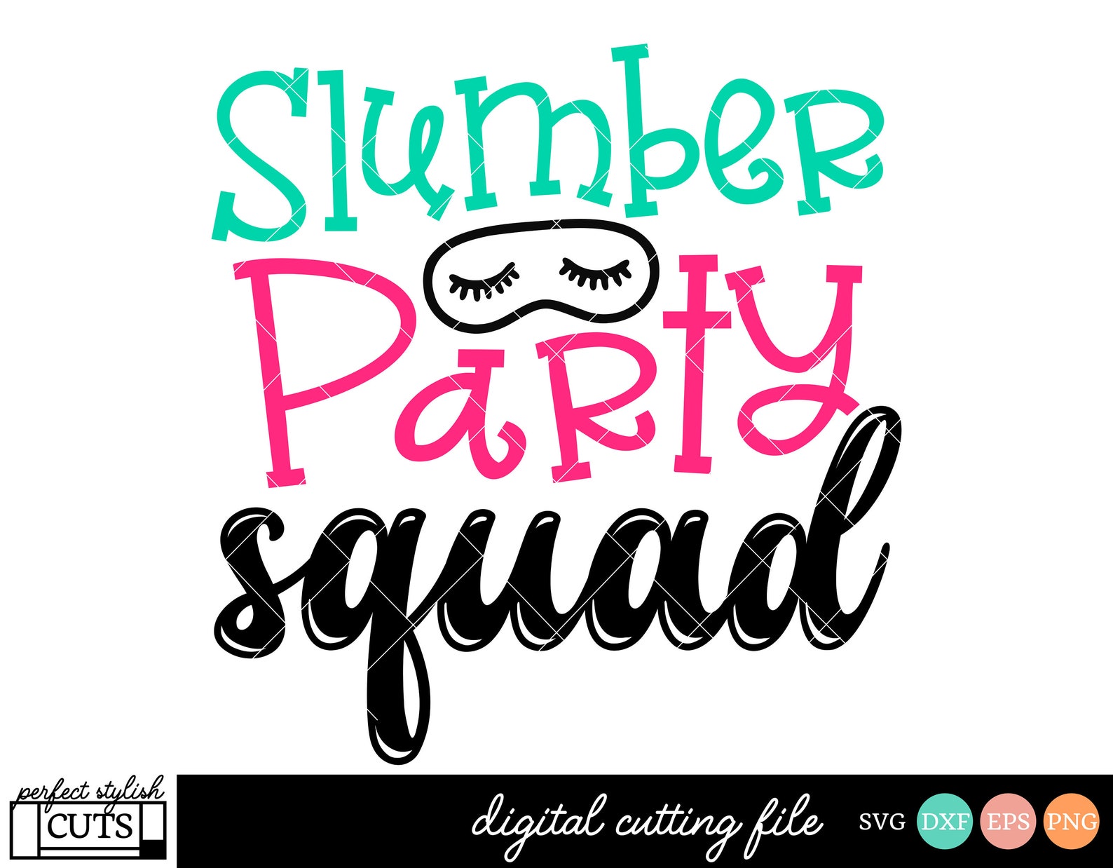 Slumber Party Squad Svg Sleepover Svg Png Eps Dxf Files - Etsy