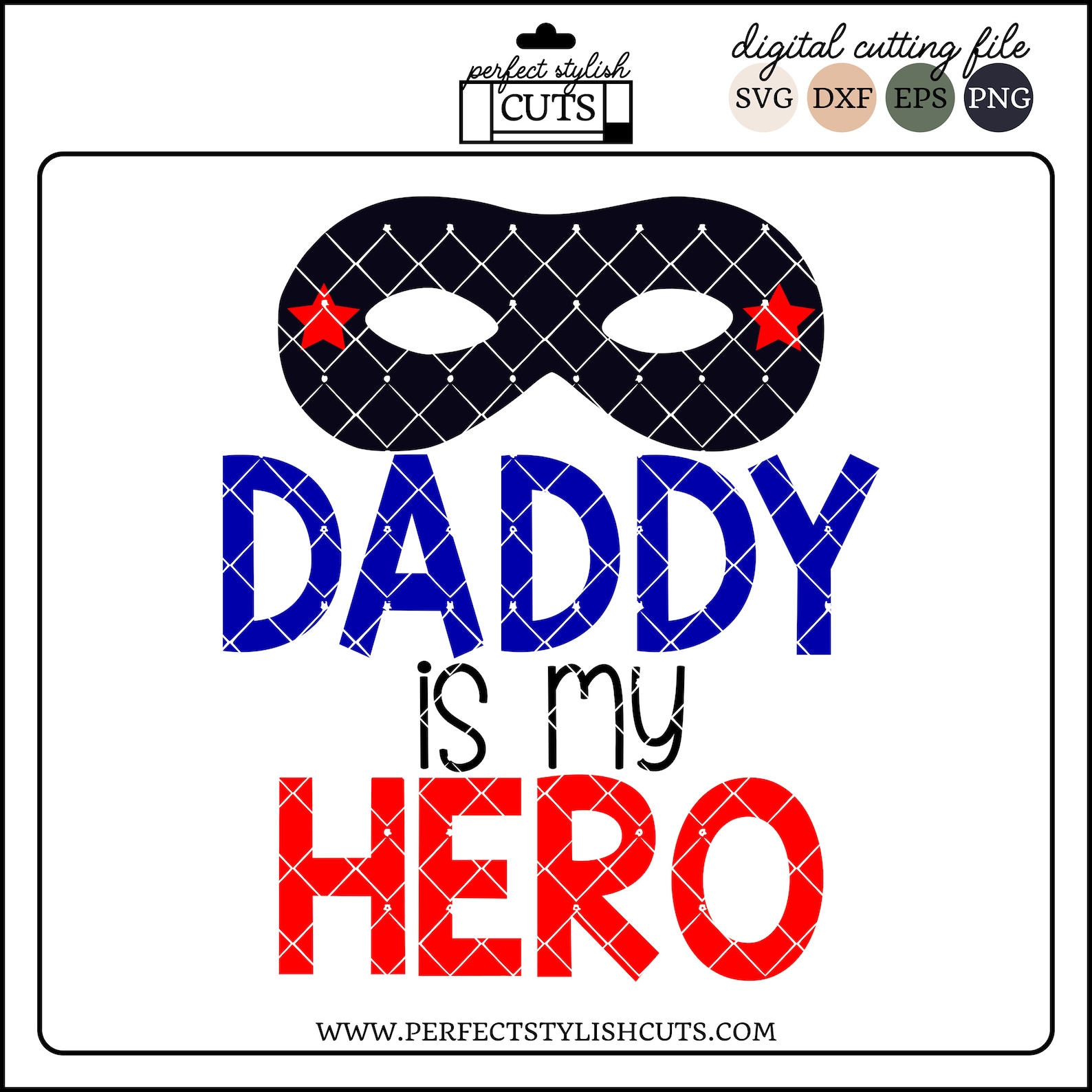 Daddy is My Hero SVG DXF EPS Png Files for Cutting Machines - Etsy