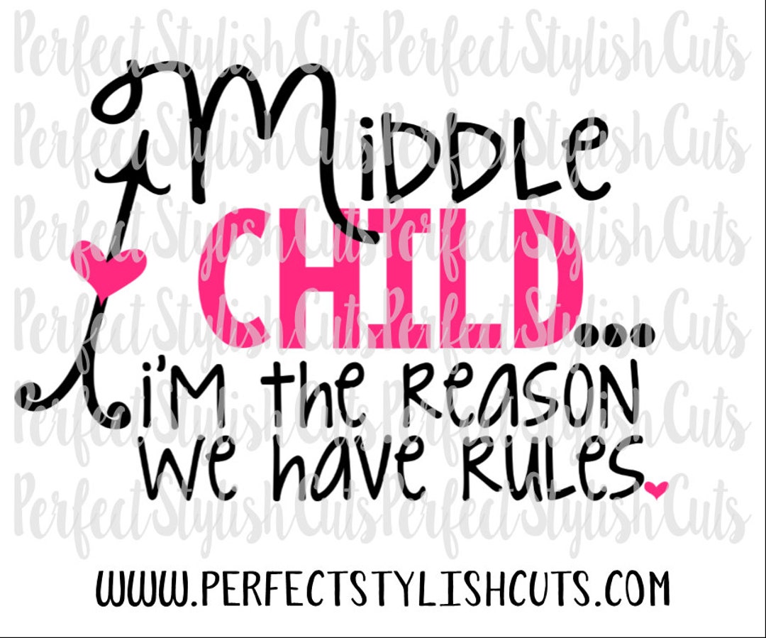 Middle Sister SVG, DXF, EPS, Png Files for Cutting Machines Cameo or ...