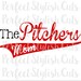 The Pitchers Mom SVG DXF EPS Png Files for Cutting Machines - Etsy