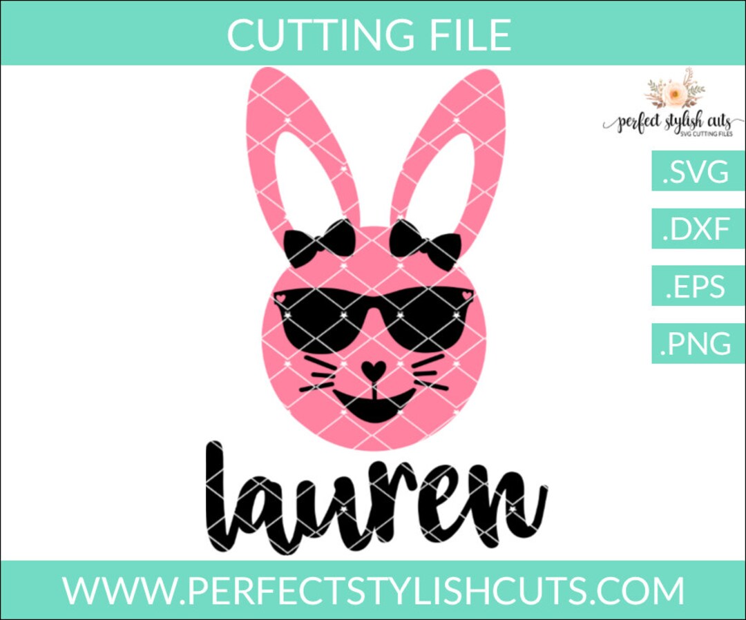 Girl Bunny Svg, Easter Svg, Girl Easter SVG, DXF, EPS, Png, Spring Svg ...