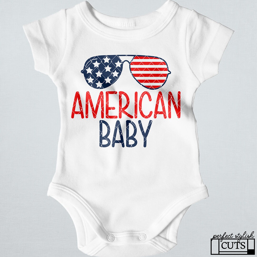 American Baby SVG Merica Svg 4th of July Svg DXF EPS | Etsy