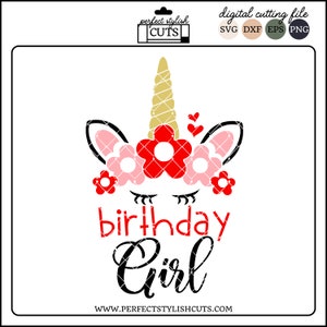 Unicorn Birthday Svg, Unicorn Face Svg - Unicorn Head Svg, Birthday ...