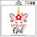 Unicorn Birthday Svg, Unicorn Face Svg - Unicorn Head Svg, Birthday ...