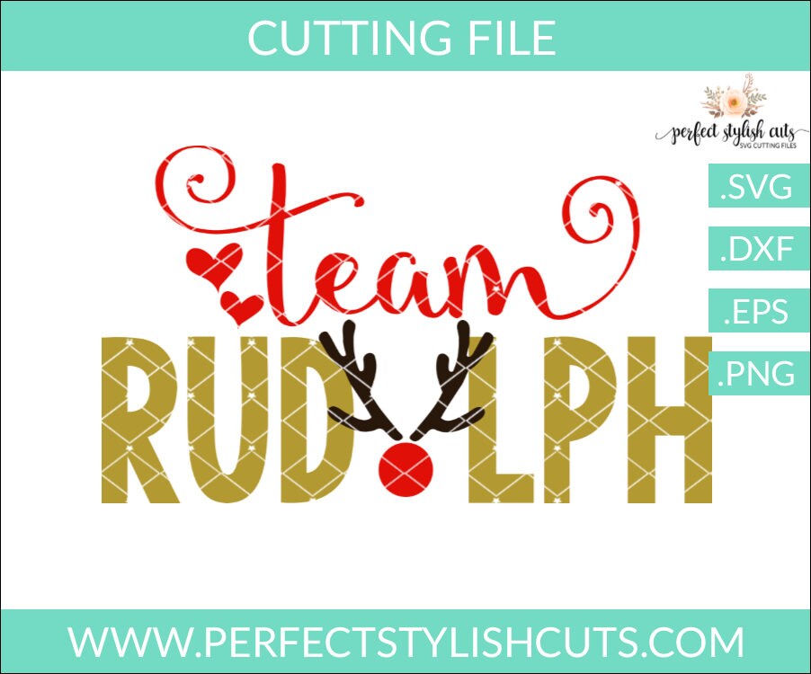 Team Rudolph SVG DXF EPS Png Files for Cutting Machines | Etsy