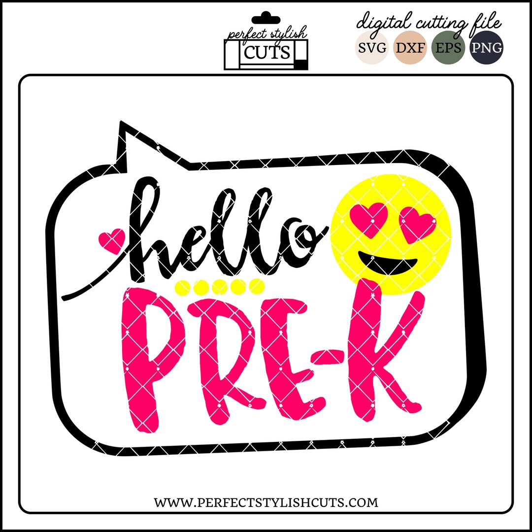 Hello Pre-k Svg, First Day of School Svg, Back to School Svg, Preschool ...