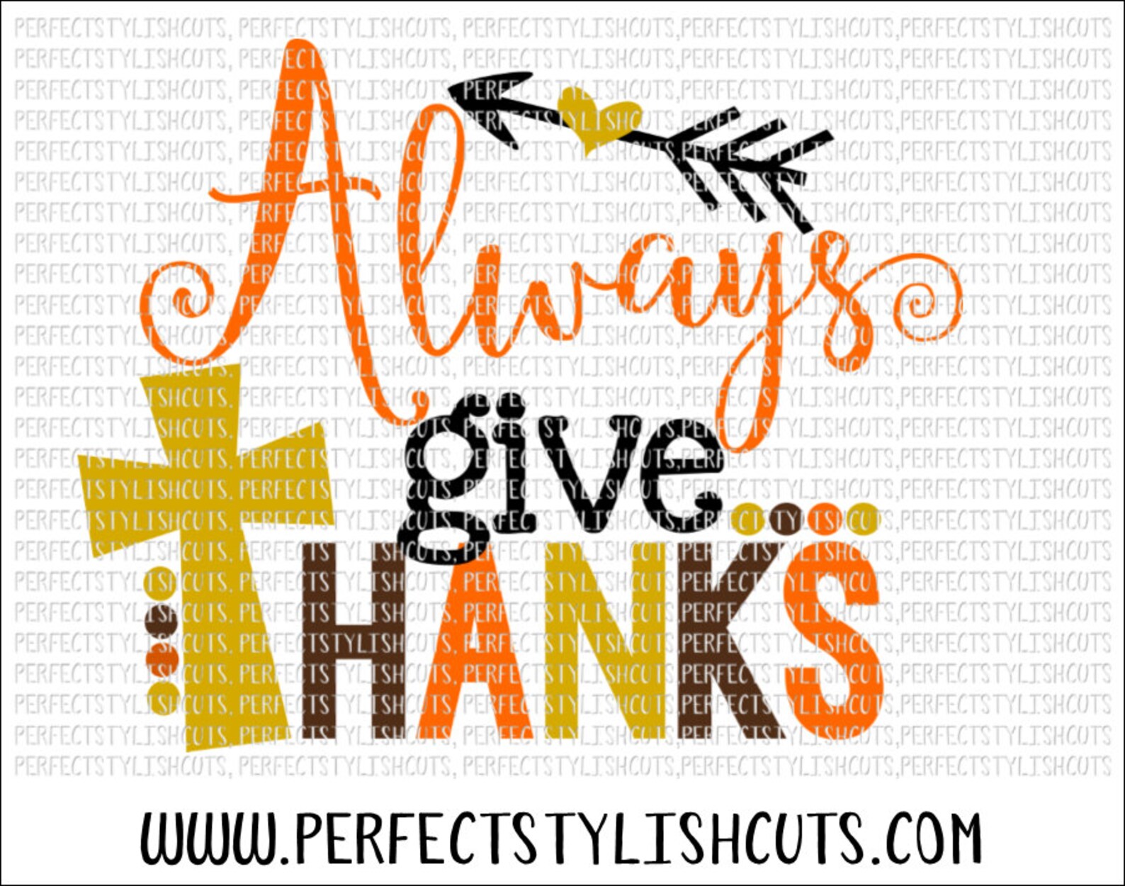 Always Give Thanks SVG DXF EPS Png Files for Cameo and - Etsy