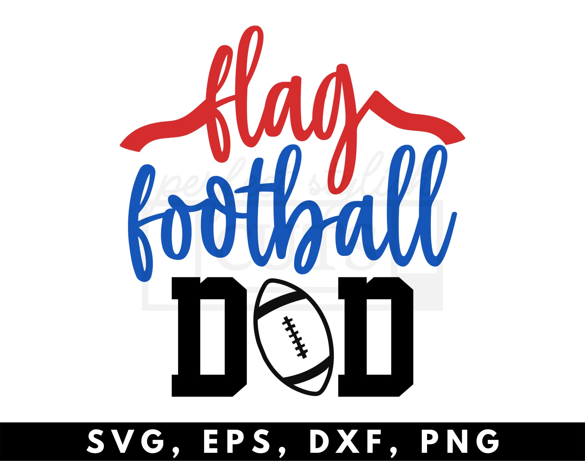 Flag Football Silhouette