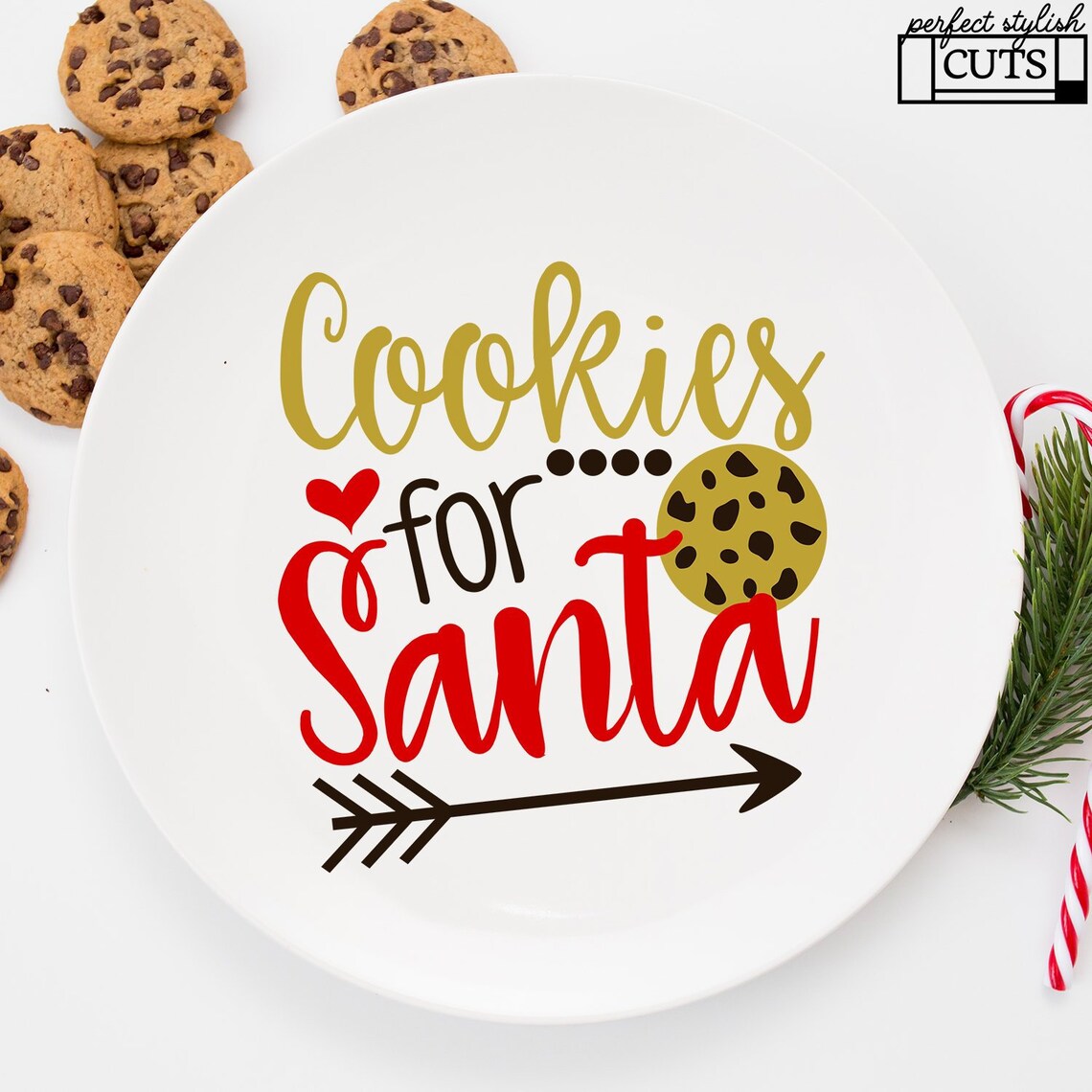 Cookies for Santa SVG DXF EPS Png Files for Cutting - Etsy