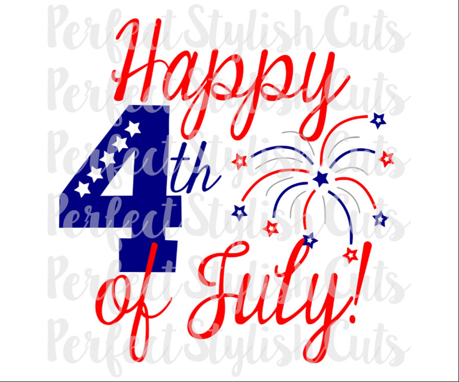 Happy 4th of July SVG, DXF, EPS, Png Files for Cutting Machines Cameo ...