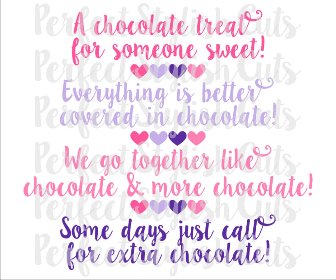 Valentine SVG, Candy Bag Labels, DXF, EPS, Png Files for Cutting ...