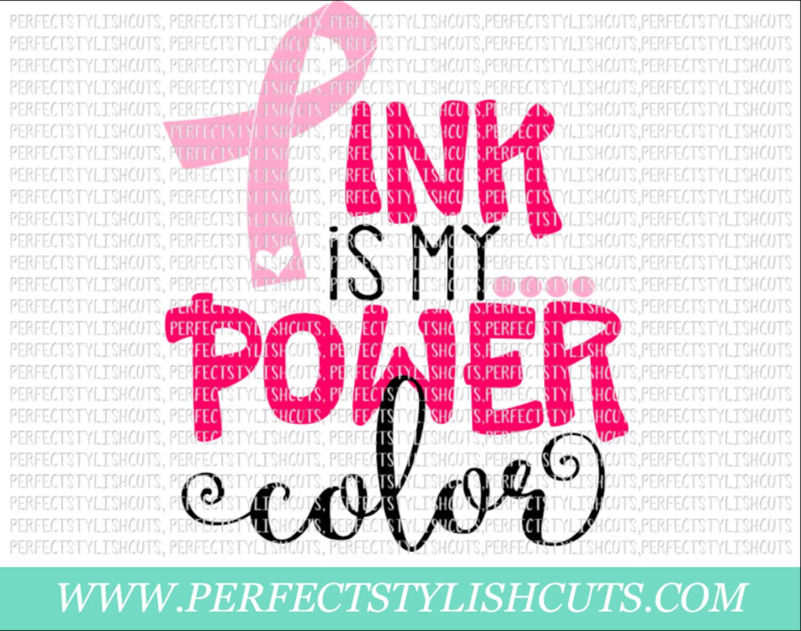 Pink Is My Power Color SVG DXF EPS png Files for Cutting | Etsy