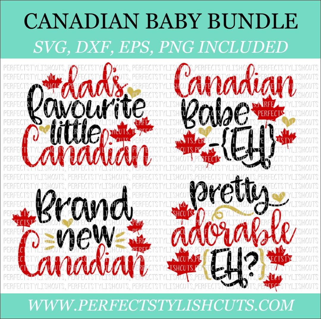Canadian SVG Bundle, DXF, EPS, Png Files for Cutting Machines Cameo or ...