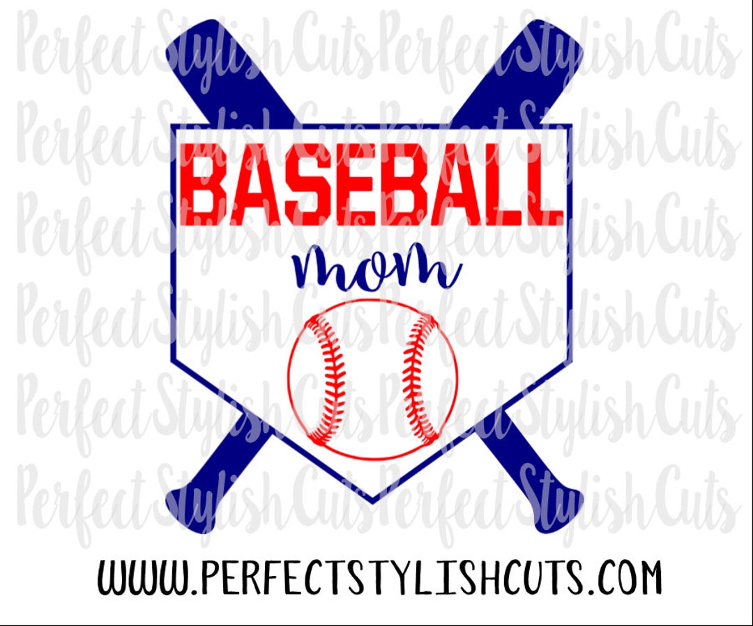 Baseball Mom SVG, DXF, EPS, Png Files for Cutting Machines Cameo or ...