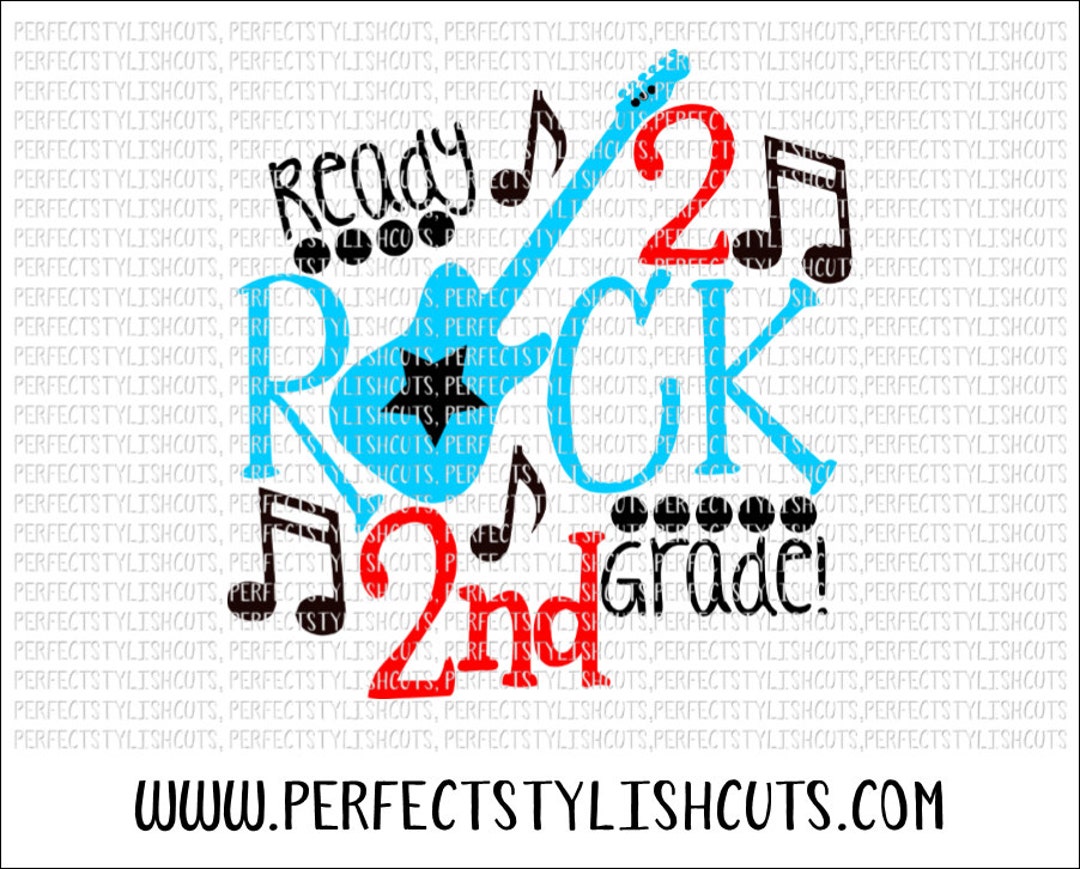 Rock 2nd Grade SVG, DXF, EPS, Png Files for Cutting Machines Cameo or ...
