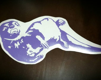 Otter decal | Etsy