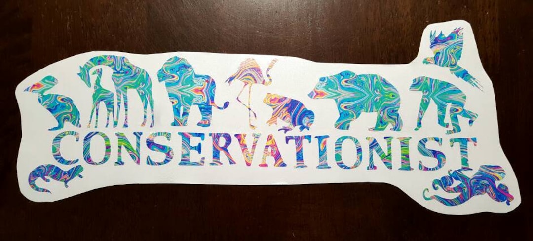 Conservationist Vinyl Decal - Etsy