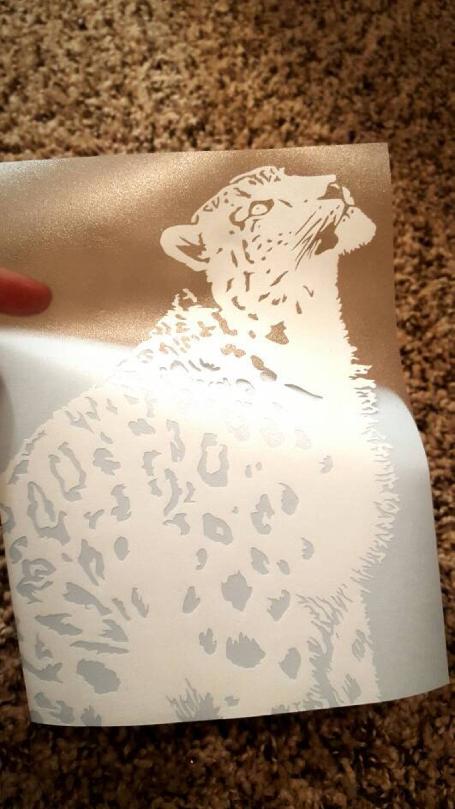 Snow Leopard Vinyl Decal - Etsy