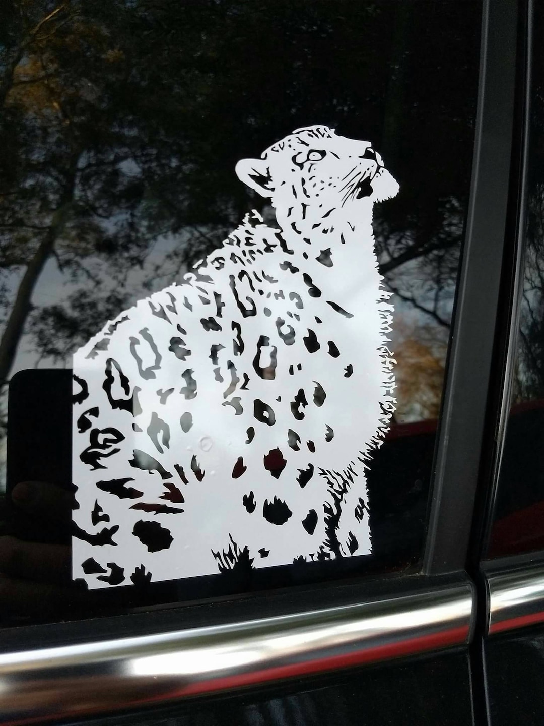 Snow Leopard Vinyl Decal - Etsy