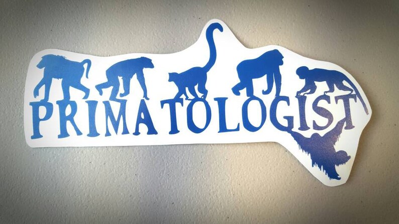 Primatologist - Vinyl Decal - Etsy