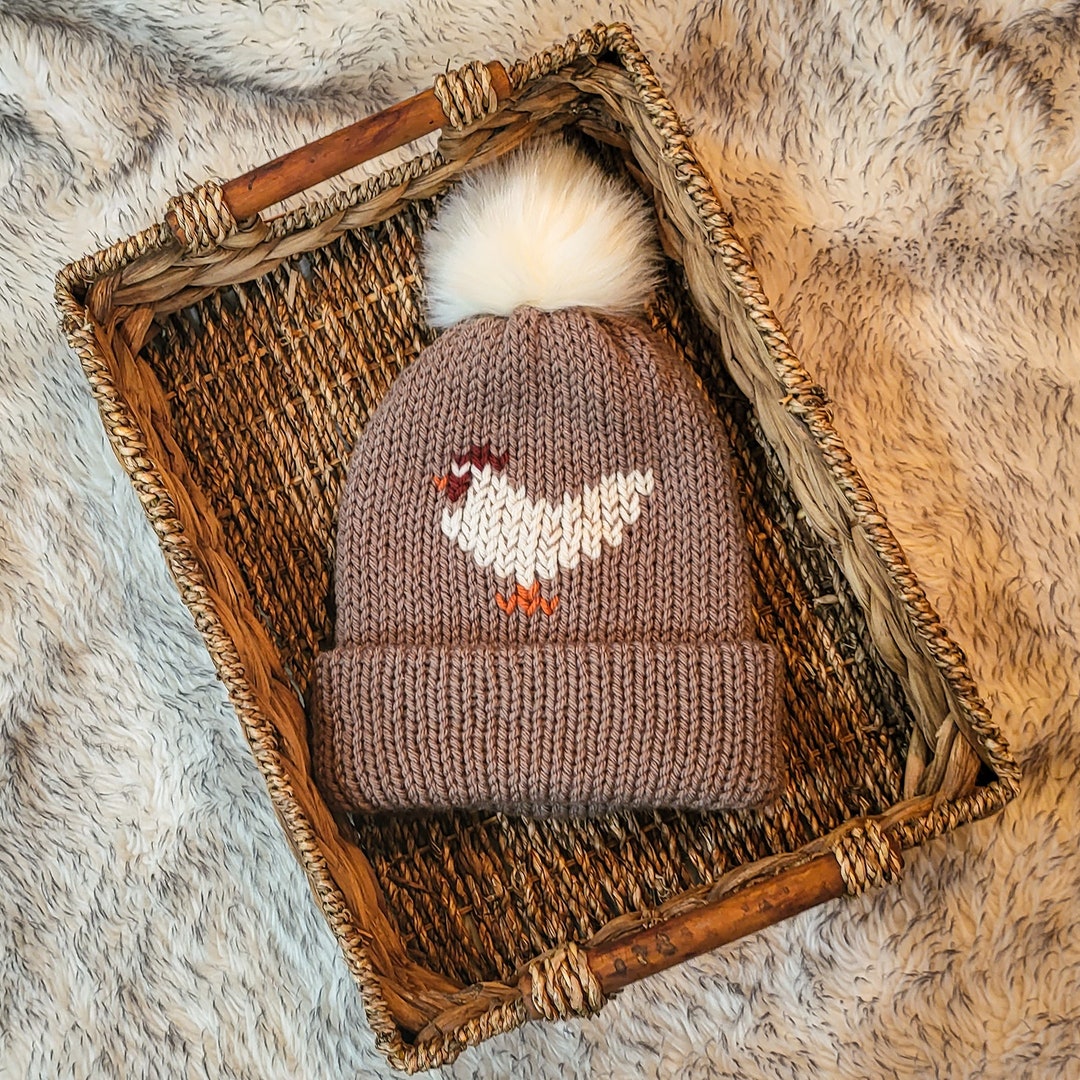 Chicken Beanie / Knit Hat / Knit Beanie / Farm Life / Homestead ...