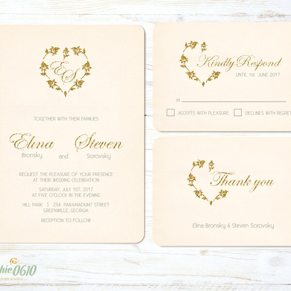 Papyrus Wedding Invitations - Etsy