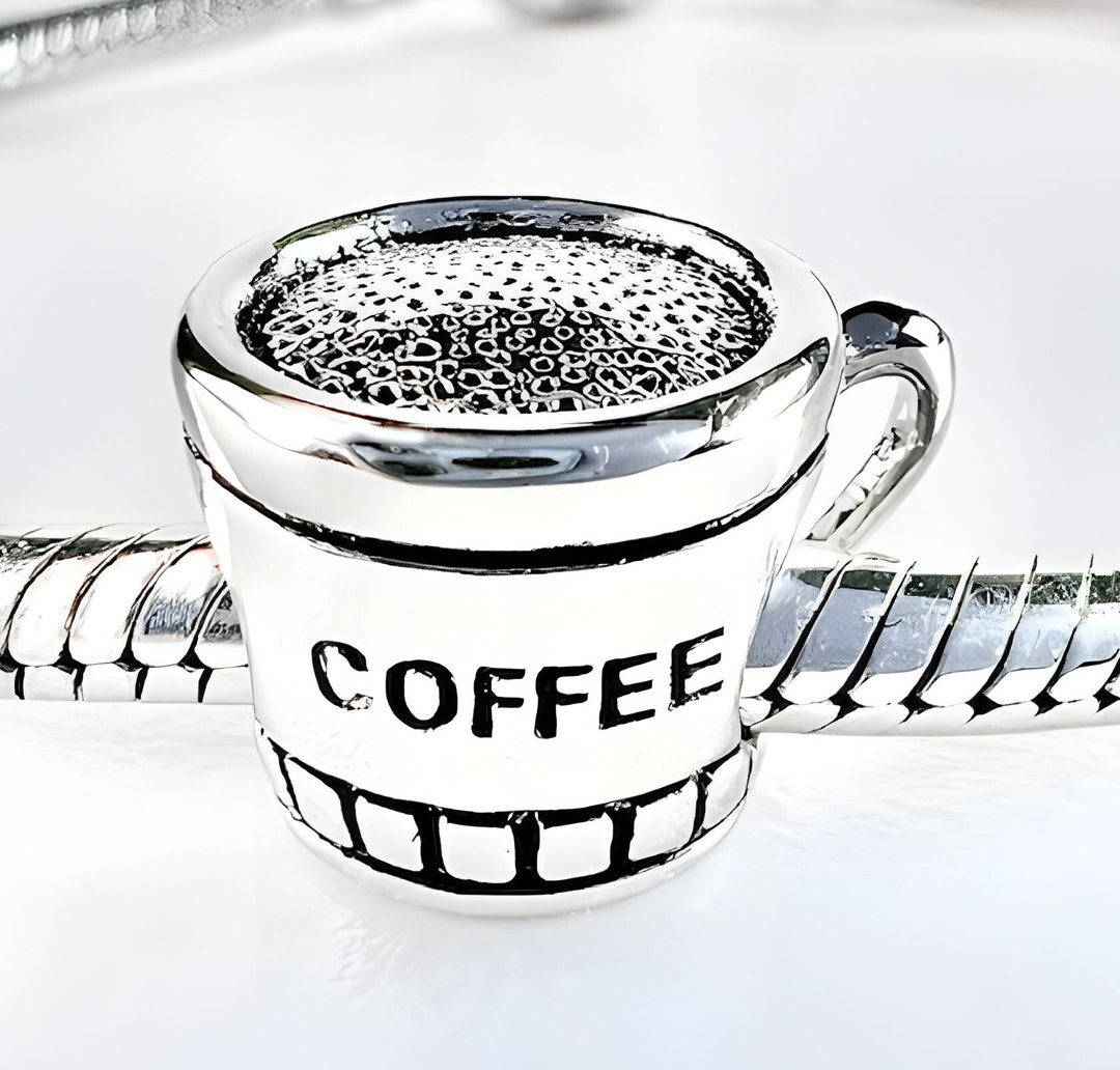 Charm for Pandora 925 Sterling Silver Coffee Mug - Etsy
