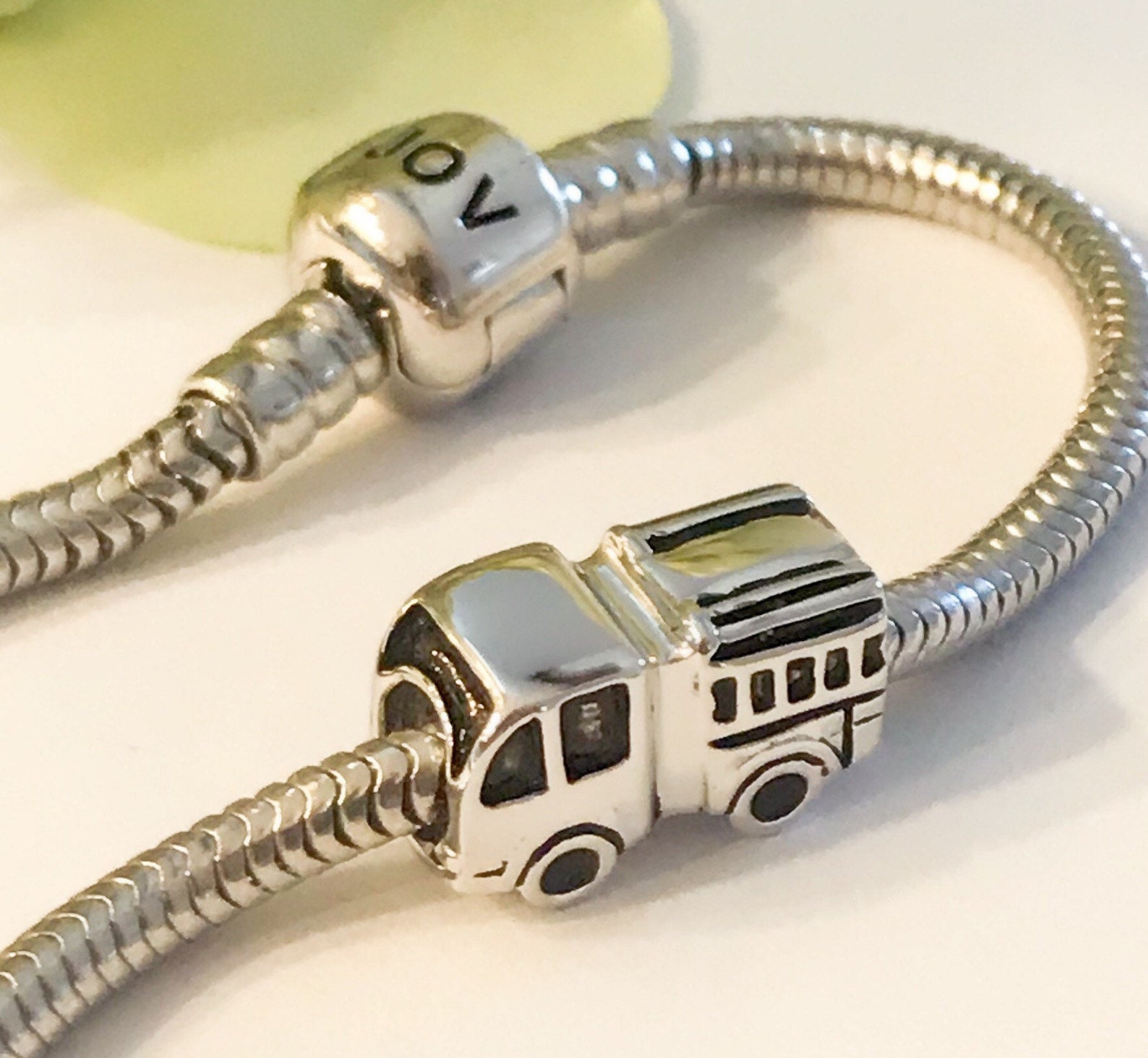 Charm for Pandora Sterling Silver Fire Truck Charm - Etsy