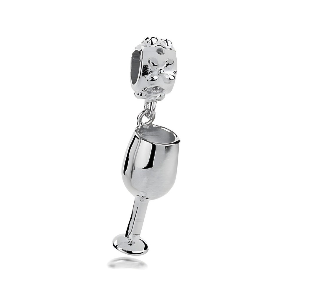 Charm for Pandora Sterling Silver Wine Goblet Dangle - Etsy