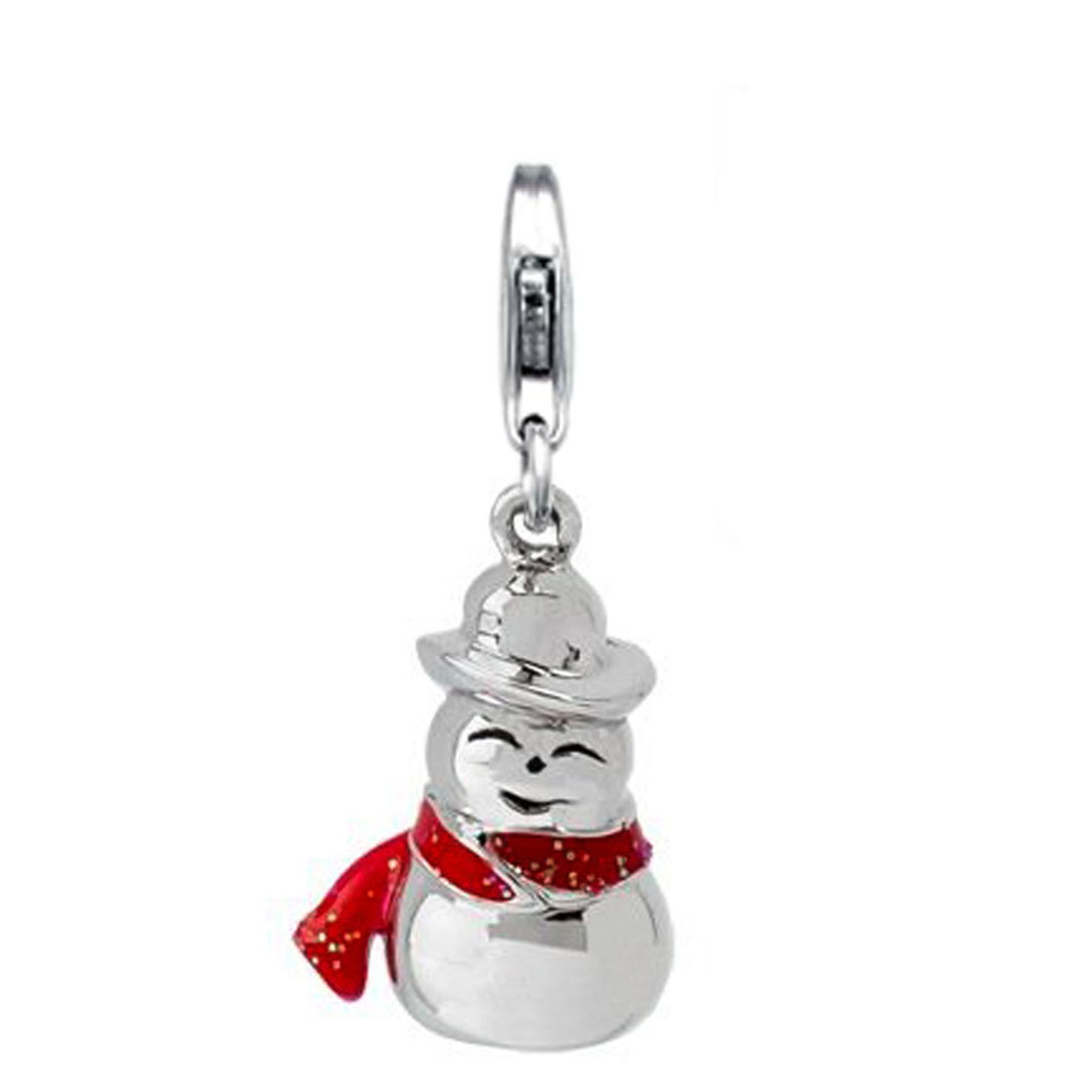 Charm for Links Bracelet 925 Sterling Silver Snowman Charm - Etsy