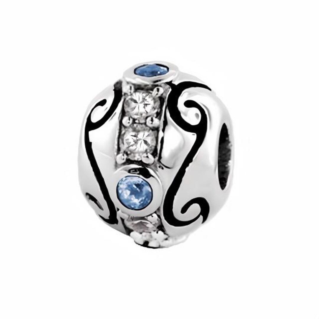 Charm for Pandora 925 Sterling Silver Dream Charm Blue Topaz Gemstones ...