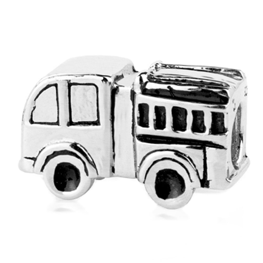 Charm for Pandora Sterling Silver Fire Truck Charm - Etsy