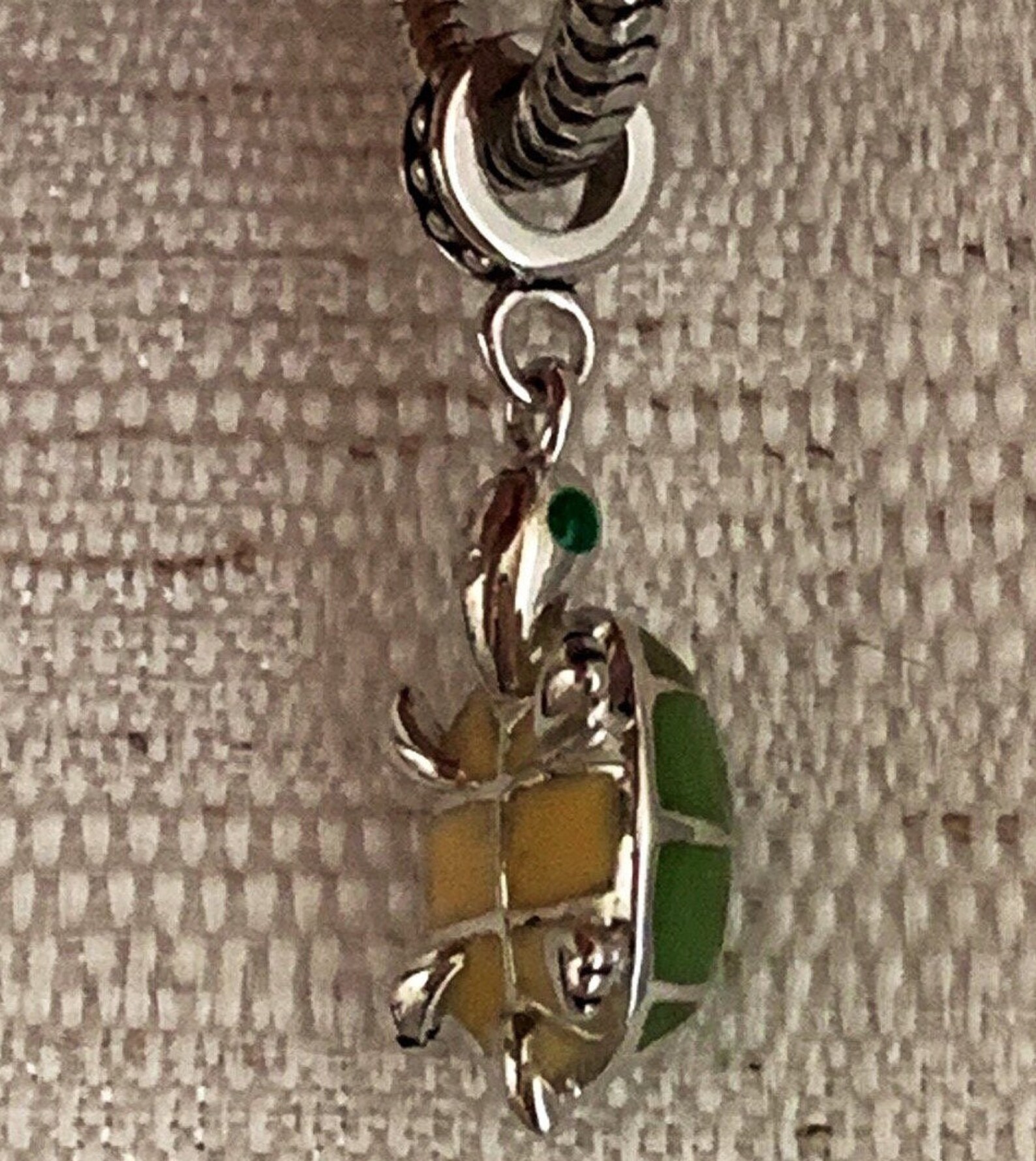 Charm for Pandora Sterling Silver Turtle Dangle 2ct Peridot - Etsy
