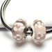 2 Charms for Pandora Hibiscus Flower Murano Charms 925 Sterling Silver ...