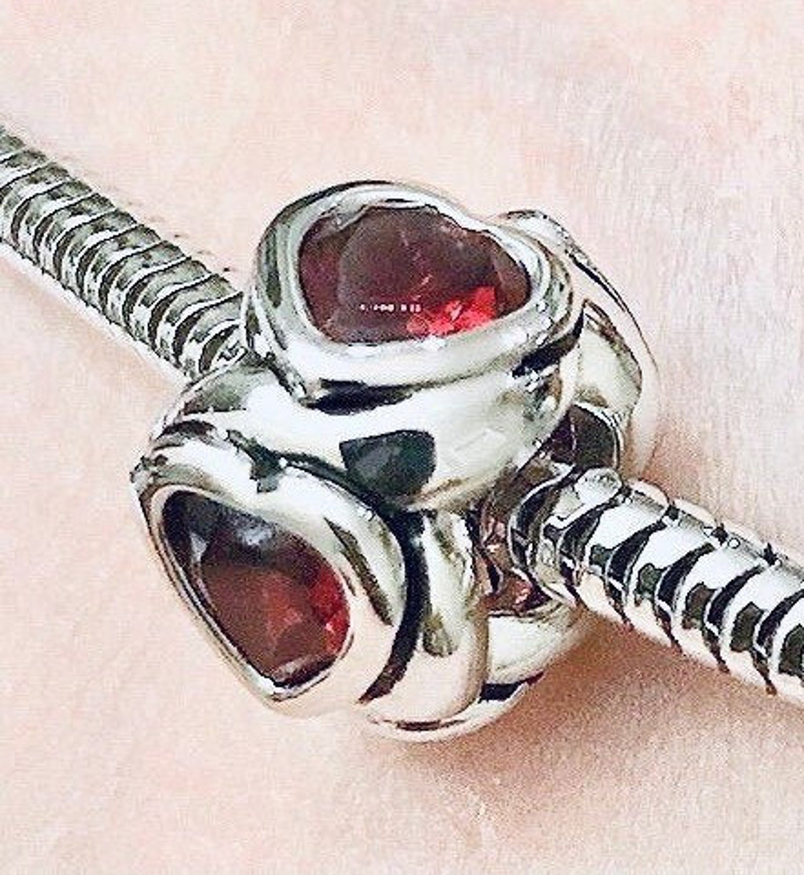 Charm for Pandora sterling Silver Infinity Love Charm With | Etsy