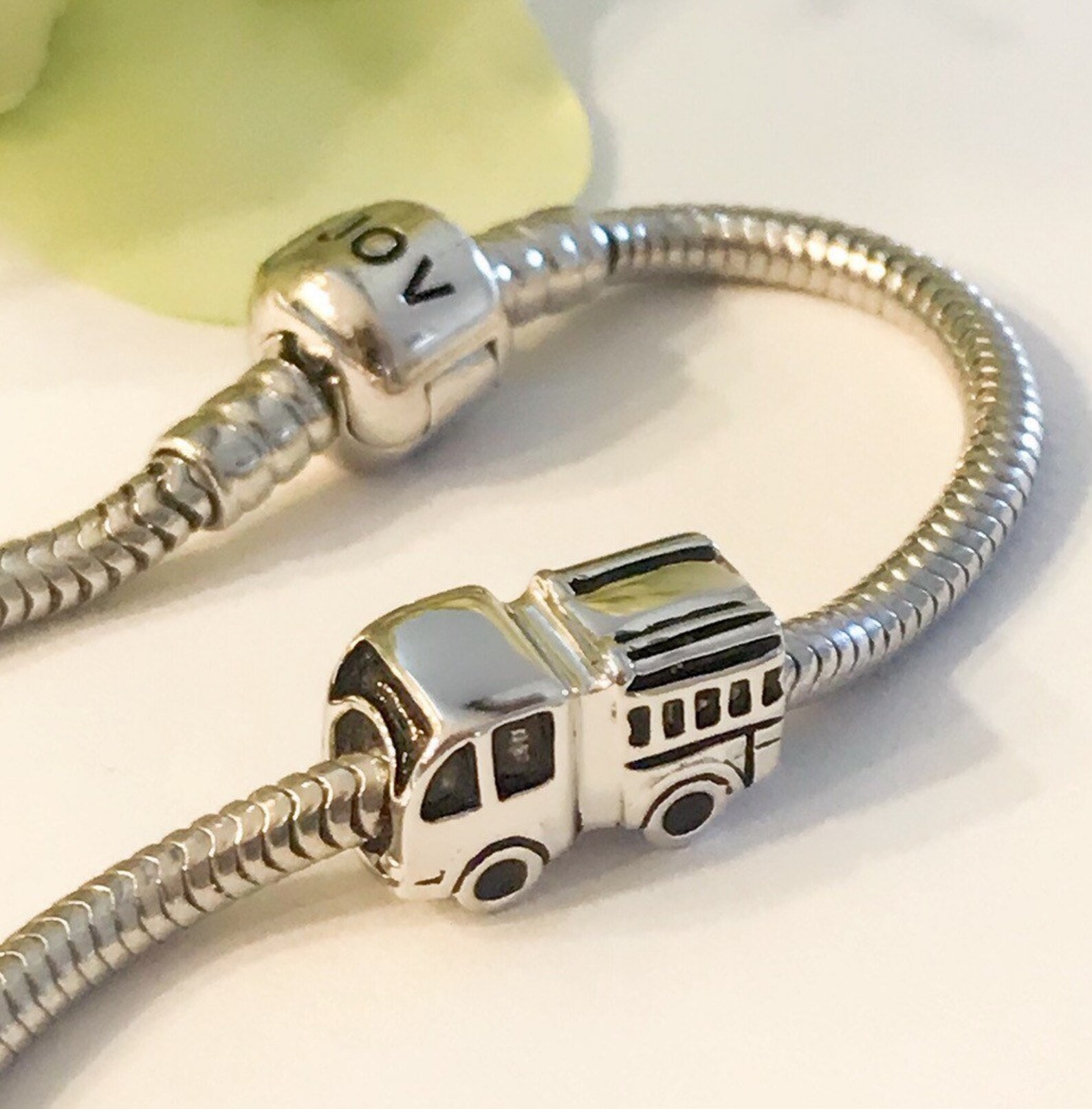 Charm for Pandora Sterling Silver Fire Truck Charm - Etsy