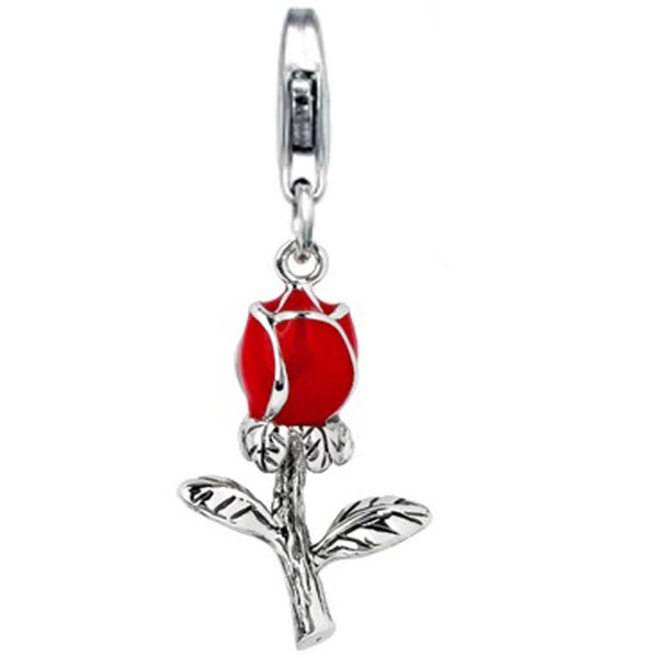 Red Rose Charm - Etsy