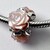 2 Charms for Pandora Beautiful Hibiscus Murano on 925 Sterling Silver ...