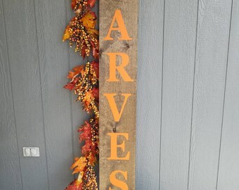 Tall fall sign | Etsy