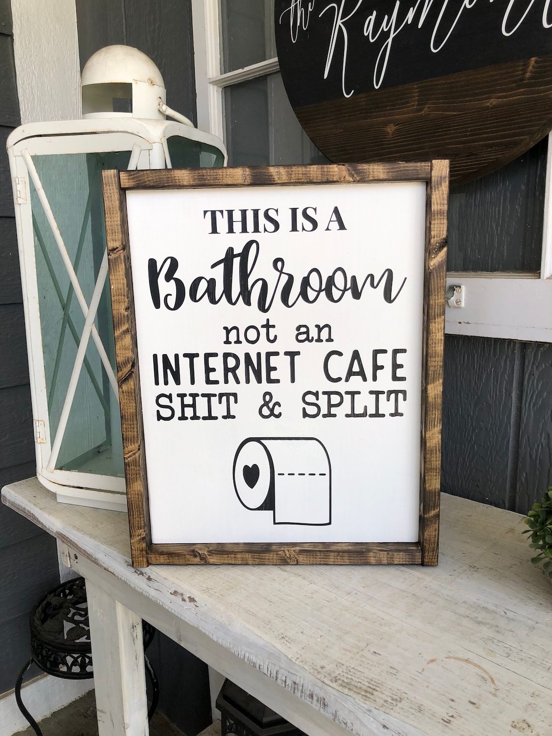 This is A Bathroom|shit and Split|not A Internet Cafe|funny Bathroom ...