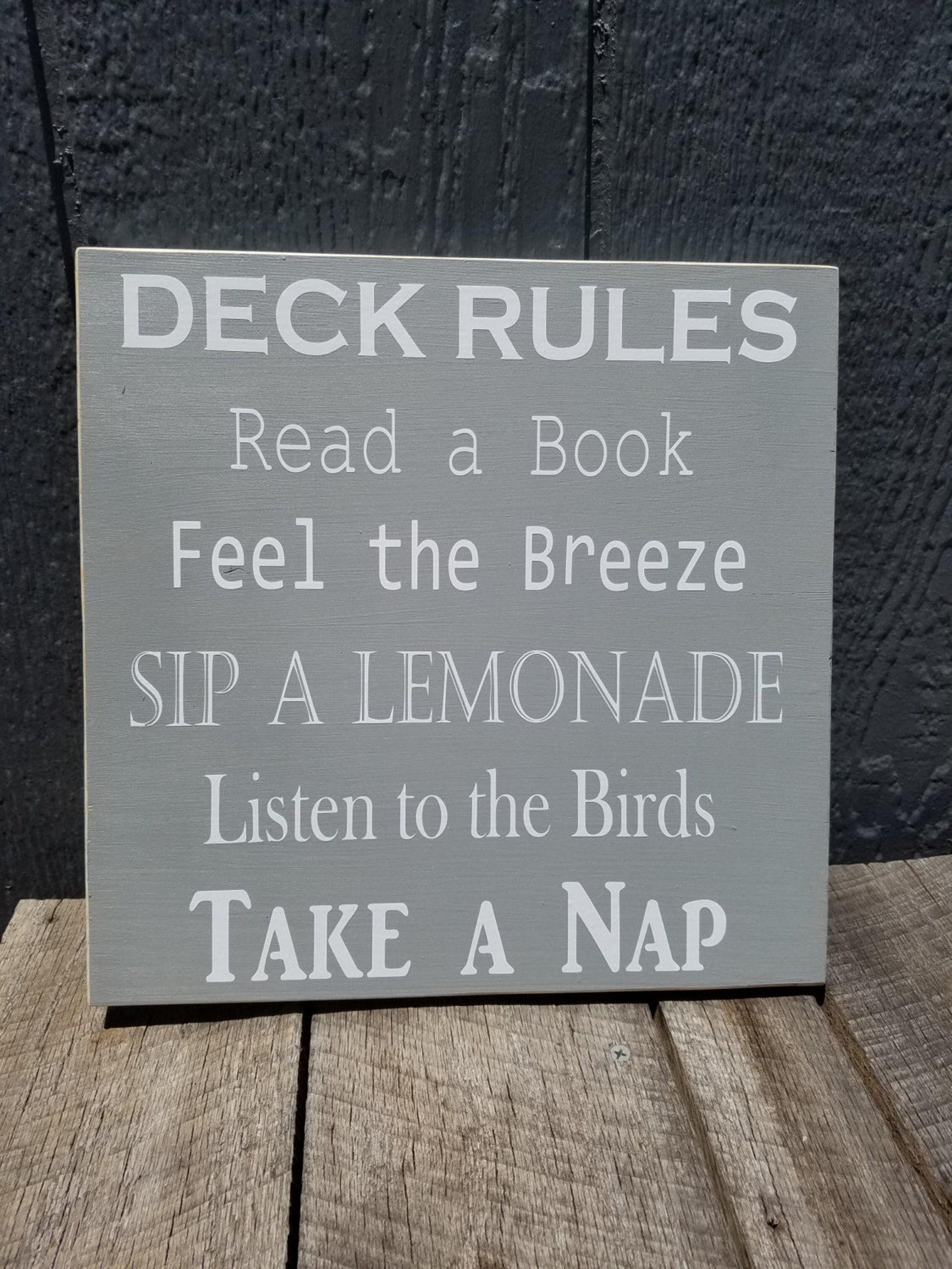 Deck Rules Sign|porch Rules Sign|deck Sign|porch Sign|deck Decor|porch ...