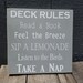 Deck Rules Signporch Rules Signdeck Signporch Signdeck Decorporch ...