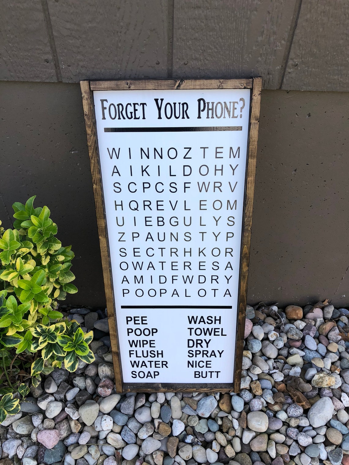 Forget Your PhoneForgot Your PhoneBathroom Search And | Etsy