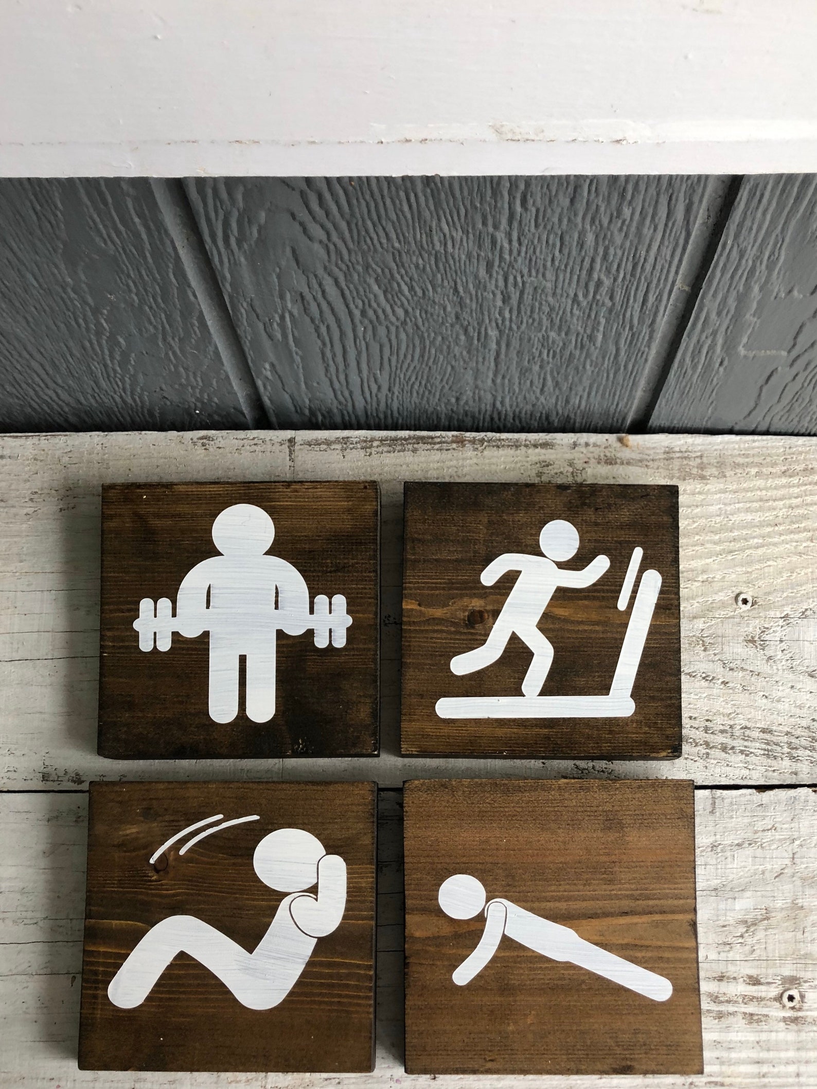 Workout Decor Setgym Decorworkout Room Decorhome Gym - Etsy
