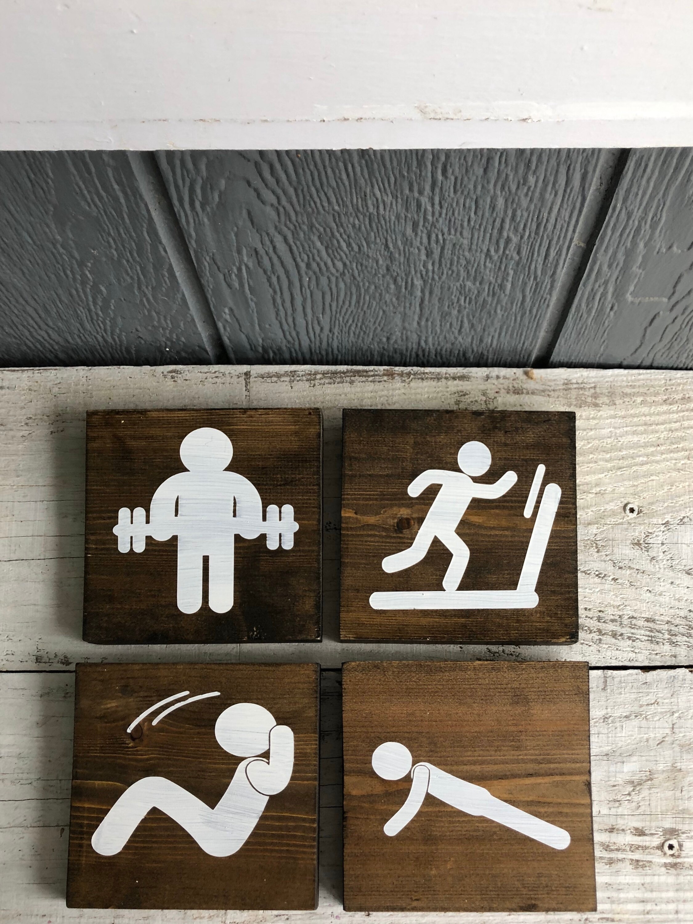 Workout Decor SetGym DecorWorkout Room DecorHome Gym | Etsy