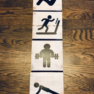 Workout Decor Set|gym Decor|workout Room Decor|home Gym Decor|weight ...