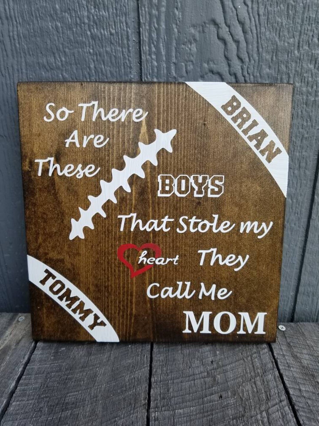 Football Mom Sign|personalized Football Mom Sign|mom of Boys Sign|so ...